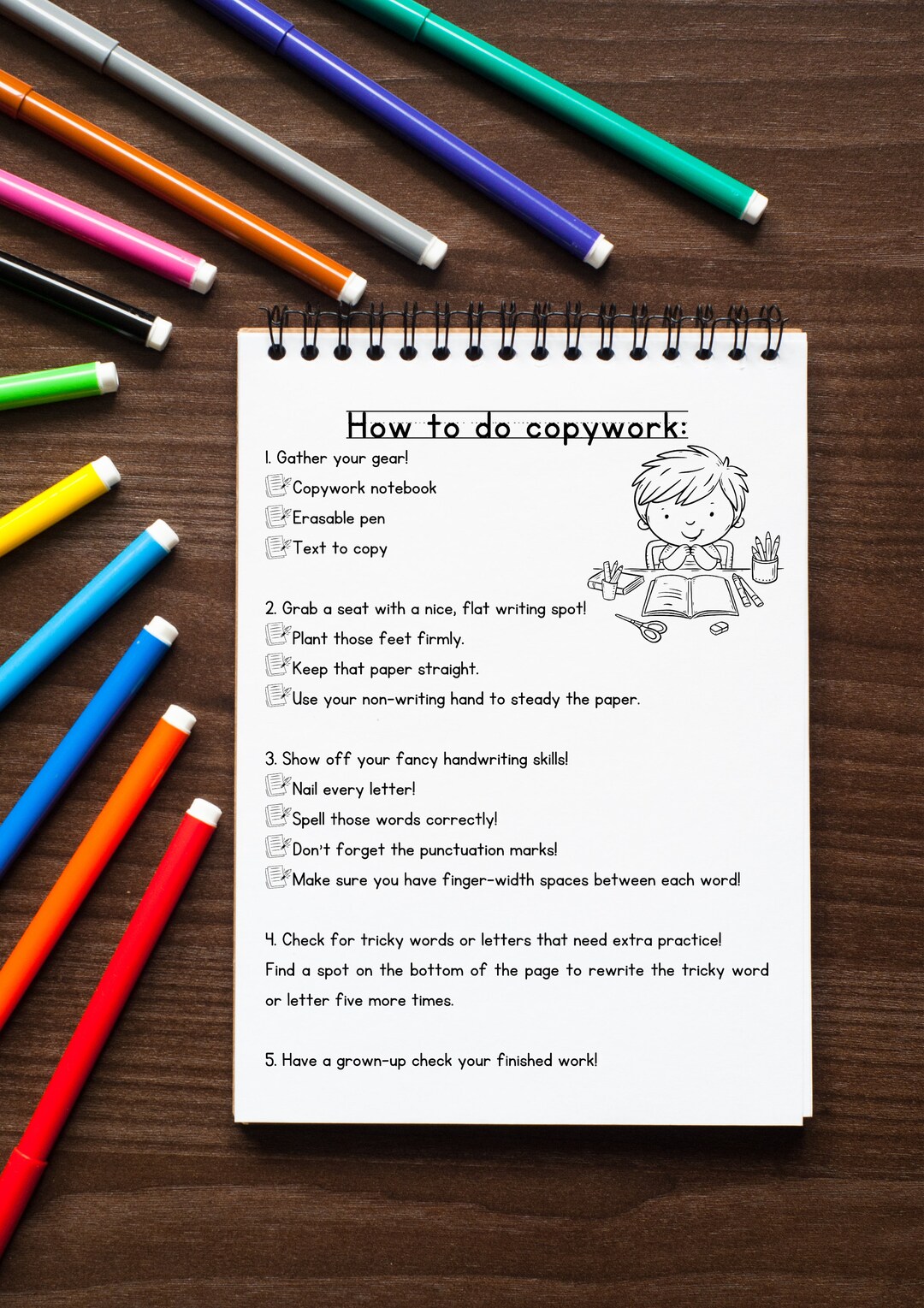 How to Do Copywork for Primary Grades - Etsy