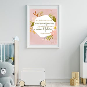 Maria Montessori Quote Print - Etsy
