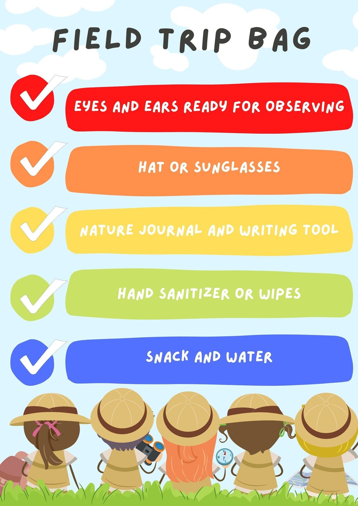 Printable Homeschool Field Trip Checklist - Etsy