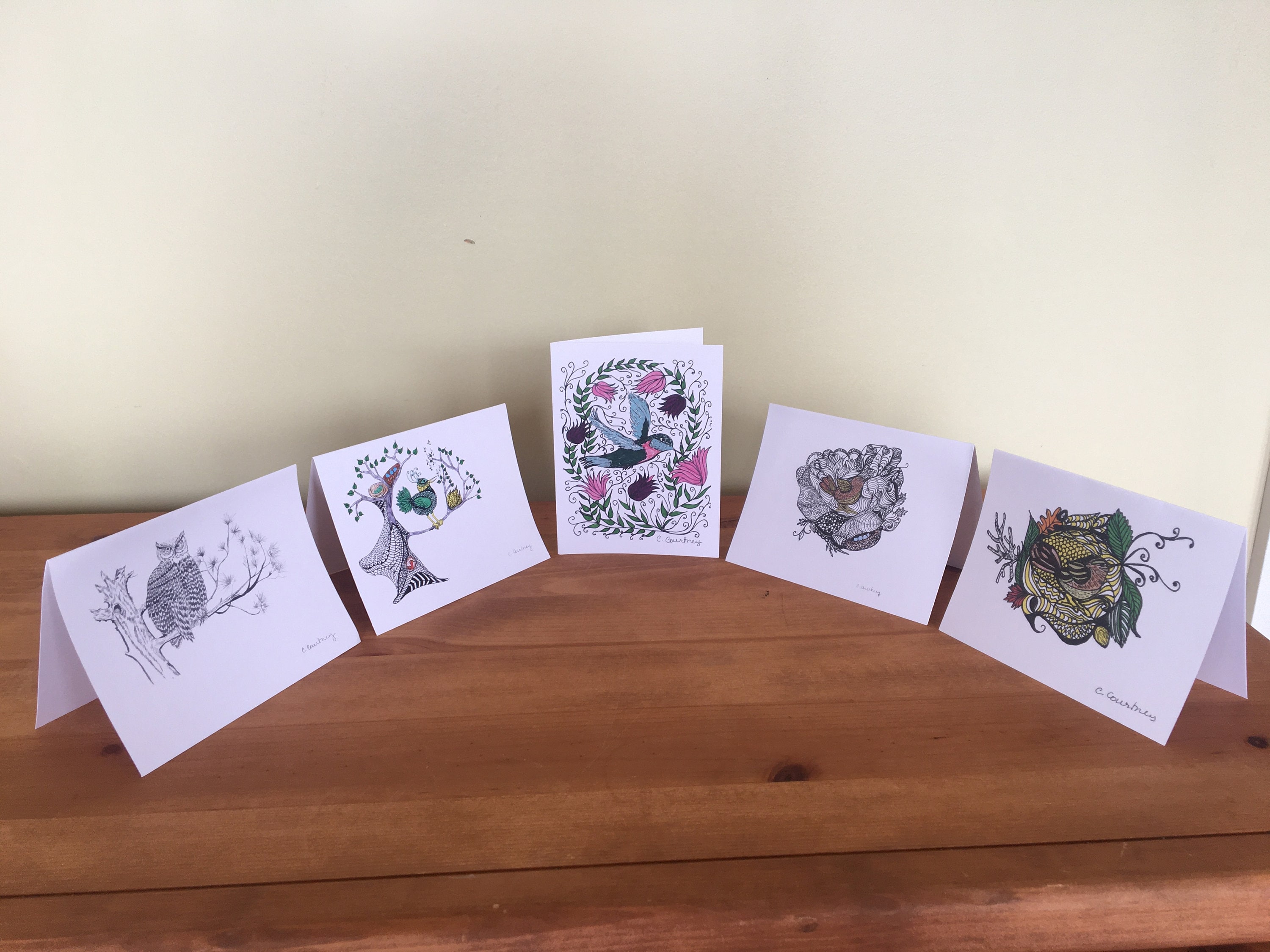 Note Cards, Original Art, Stationary, Pen and Ink, - Etsy