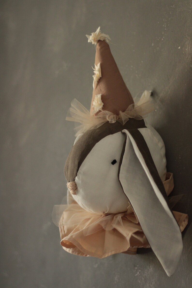 Circus Rabbit Head Rabbit Mount Animal Head Nursery Wall - Etsy