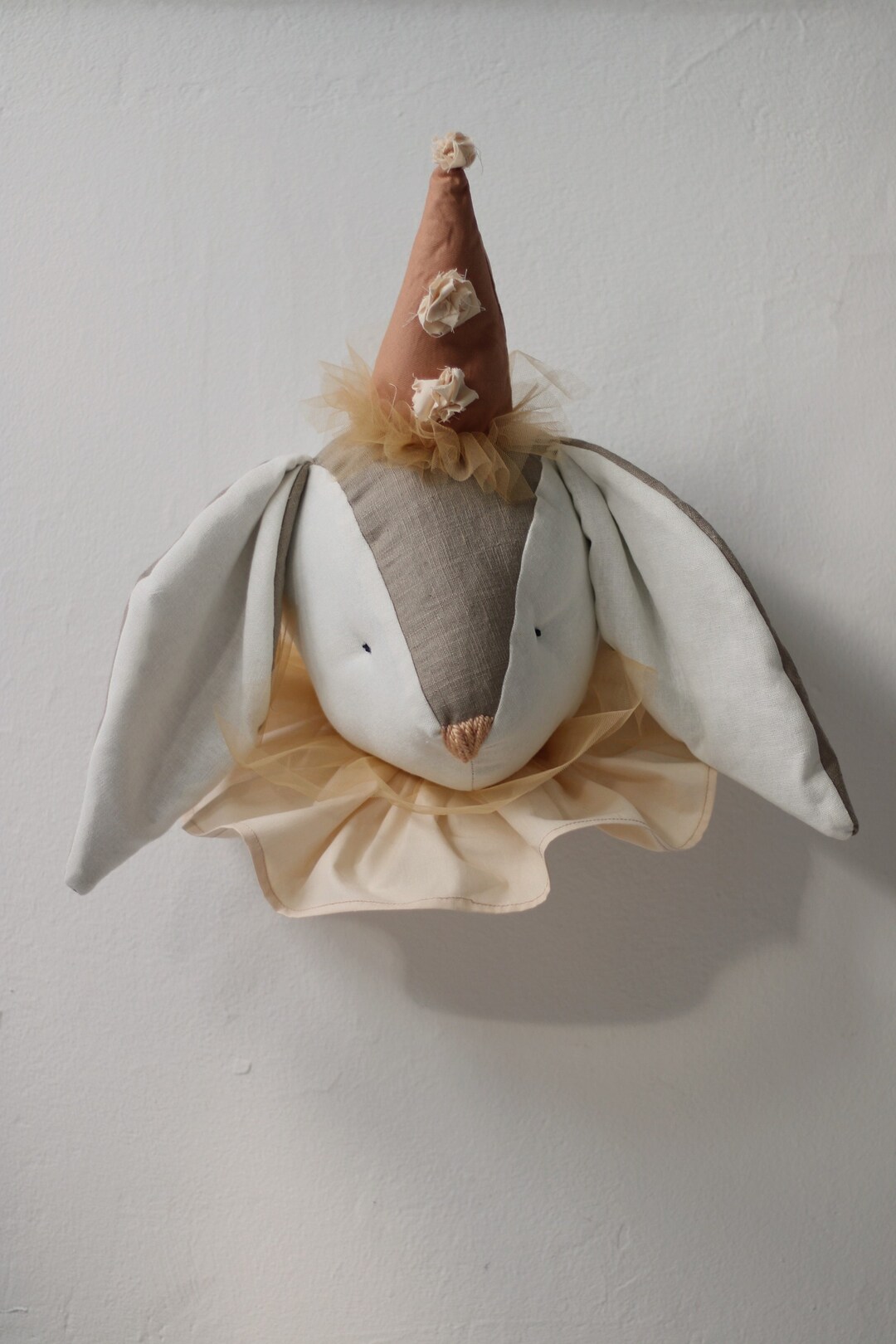 Circus Rabbit Head, Rabbit Mount, Animal Head Nursery Wall Decor, Bunny ...