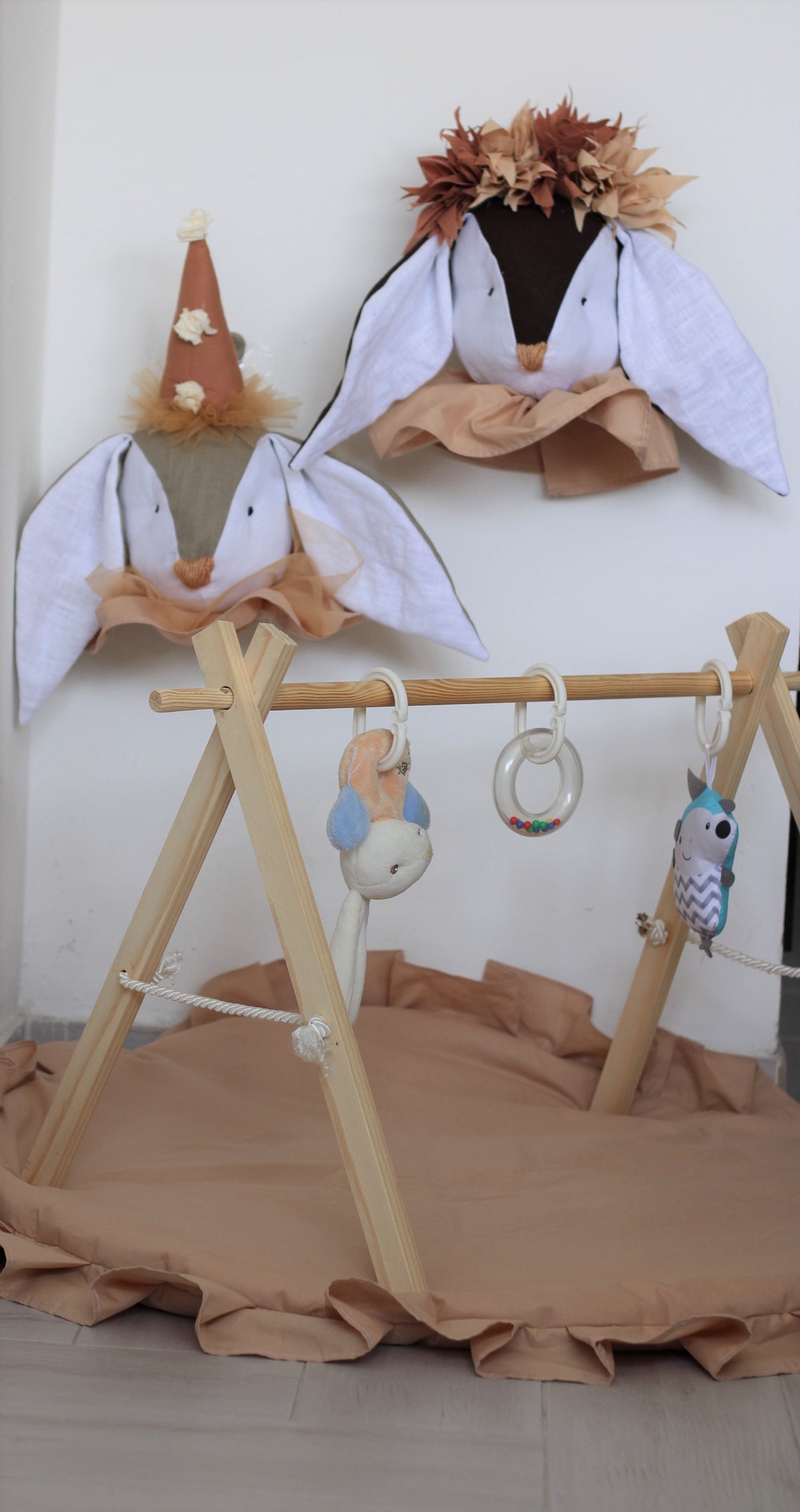 Linen Rabbit Head Rabbit Mount Bunny Faux Taxidermy Linen - Etsy