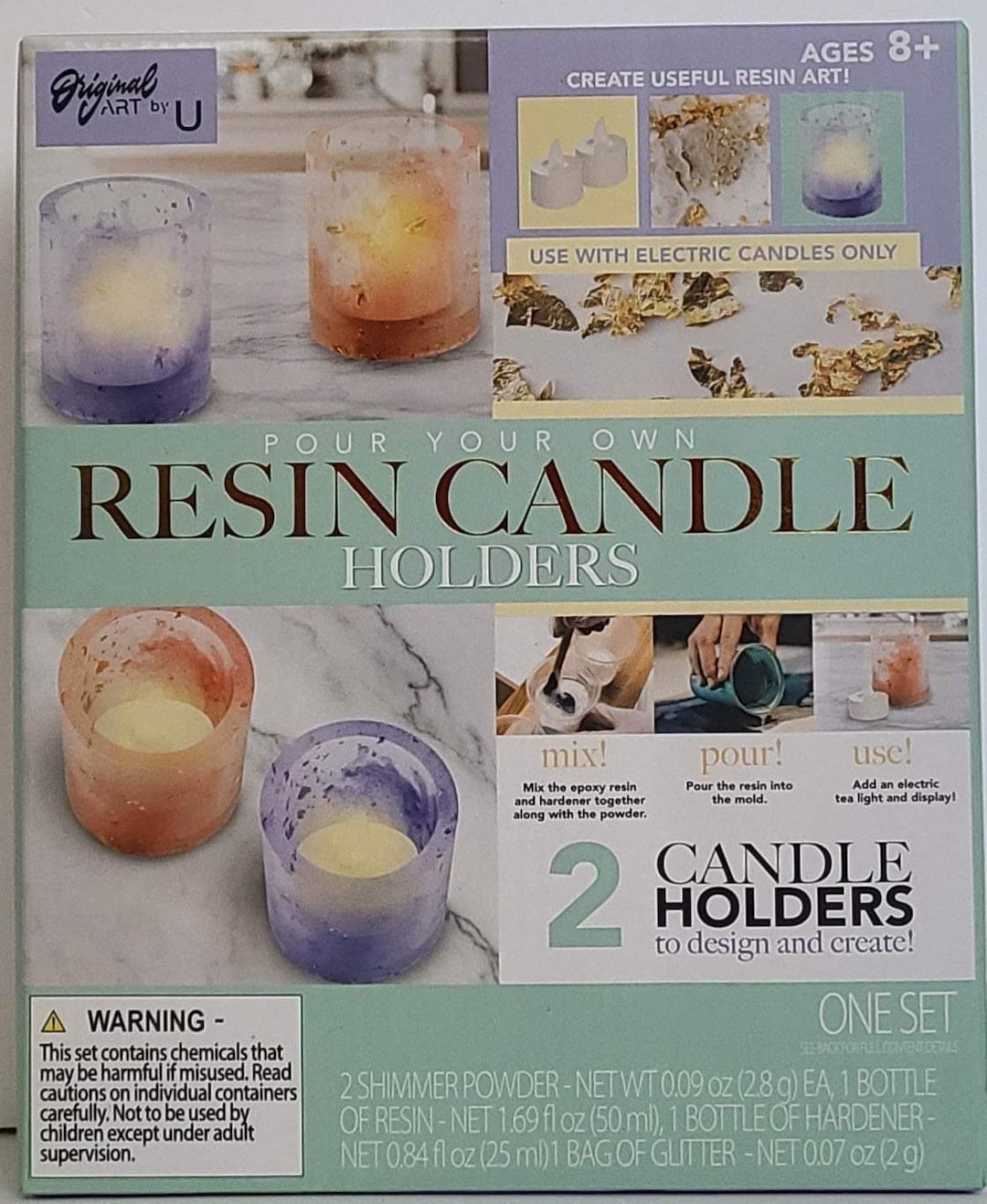 DIY Resin Candle Holder Craft Kit - Etsy