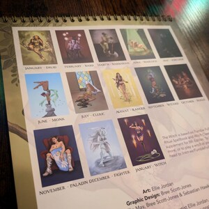 Illustrated 2025 Dnd Pin-up Calendar - Etsy