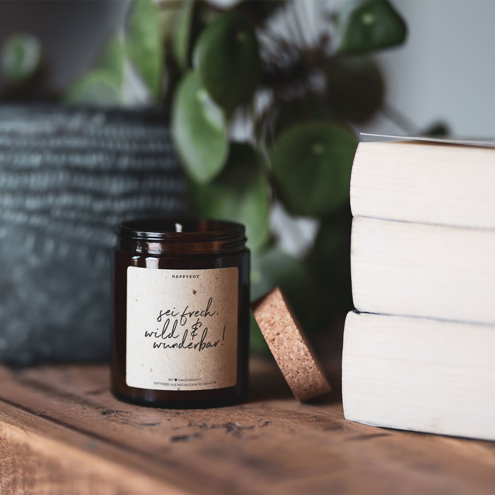 Scented Candle With Saying | Be Cheeky, Wild & Wonderful! | Soy Wax ...