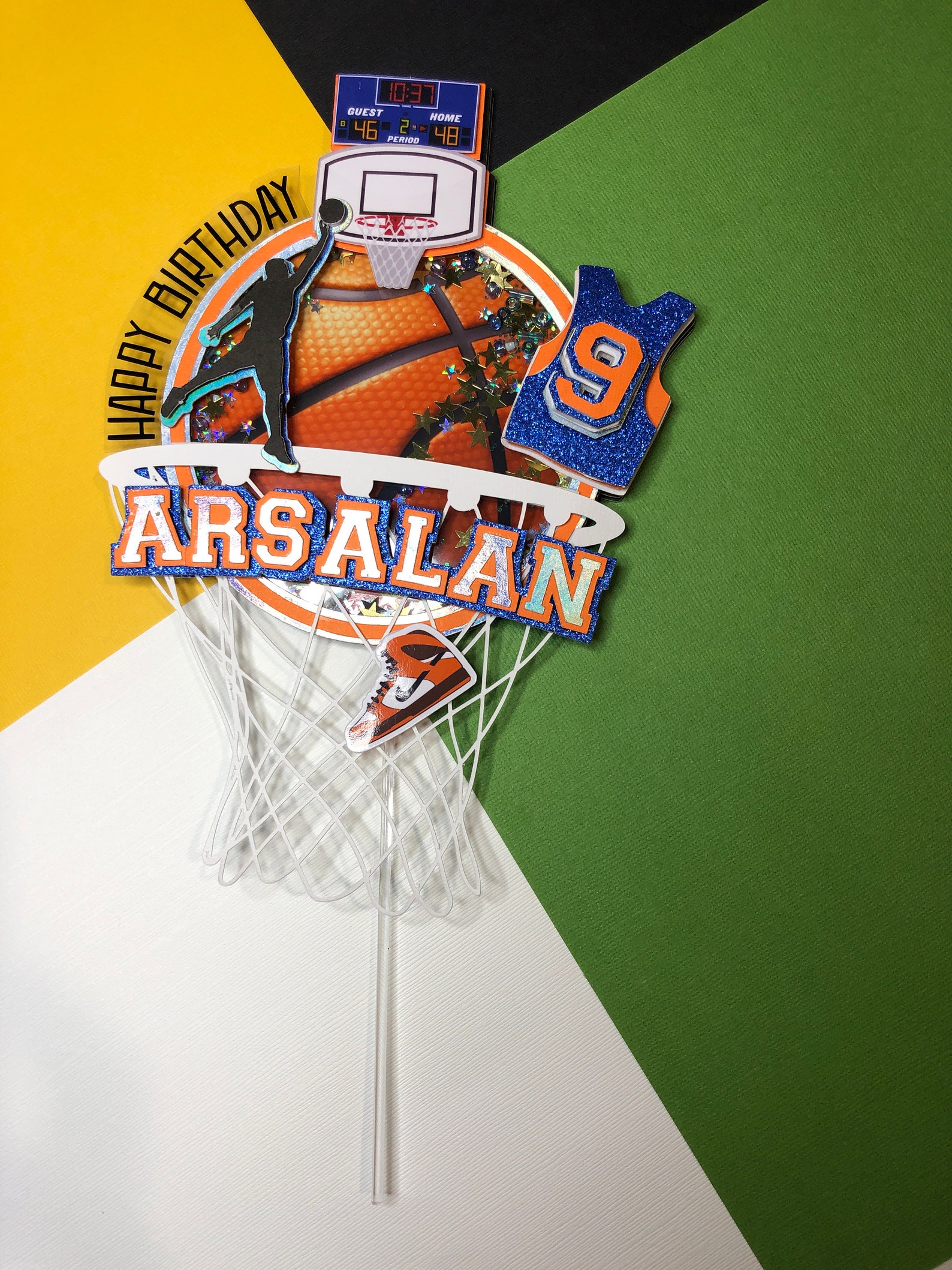 Basketball Cake-topper, Basketball Topper, Basket Birthday Party, Sport ...
