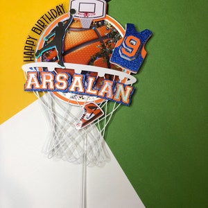 Basketball Cake-topper, Basketball Topper, Basket Birthday Party, Sport ...