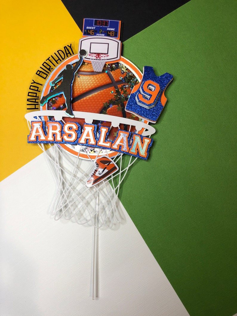 Basketball Cake-topper, Basketball Topper, Basket Birthday Party, Sport ...