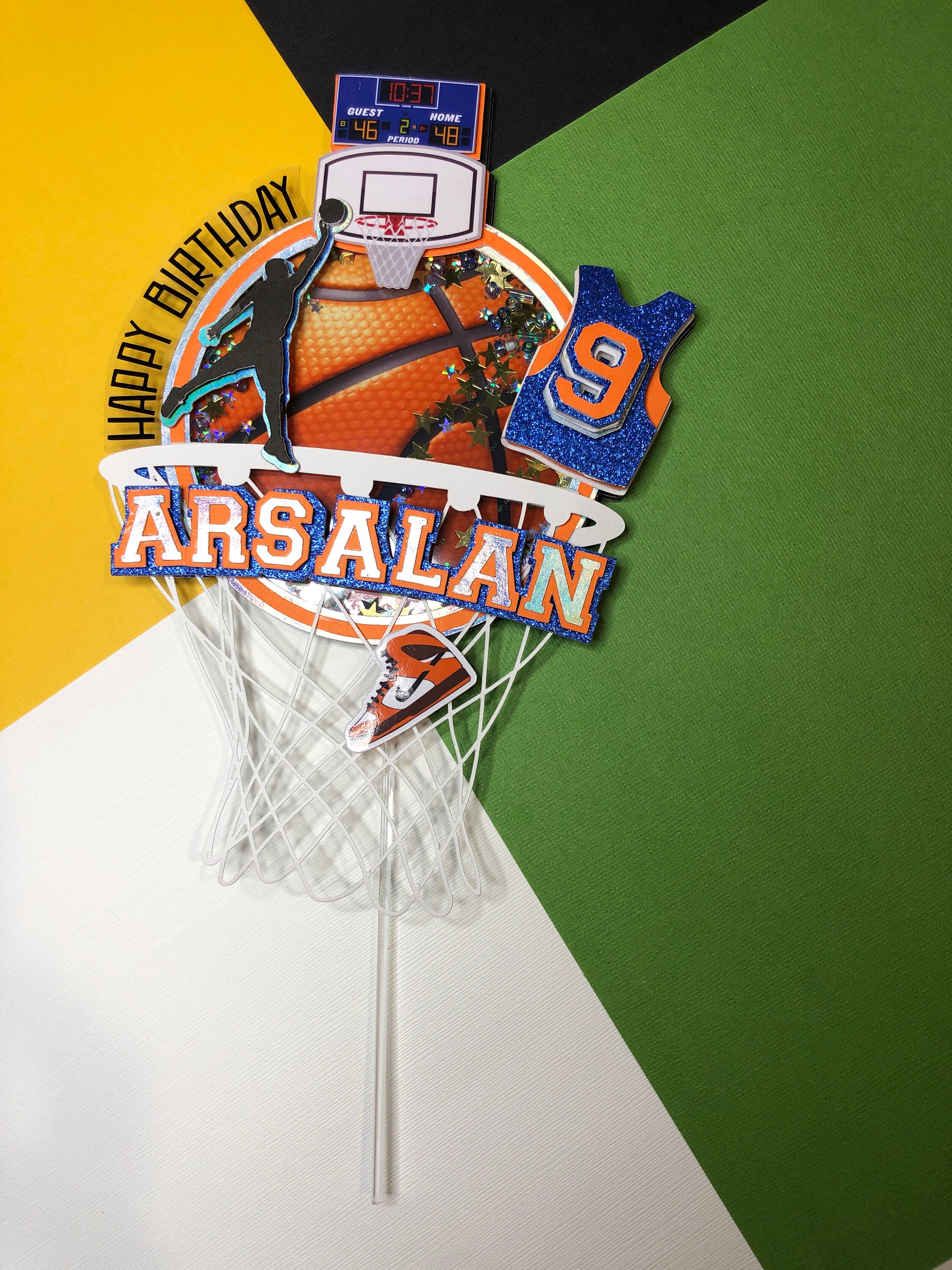 Basketball Cake-topper, Basketball Topper, Basket Birthday Party, Sport ...