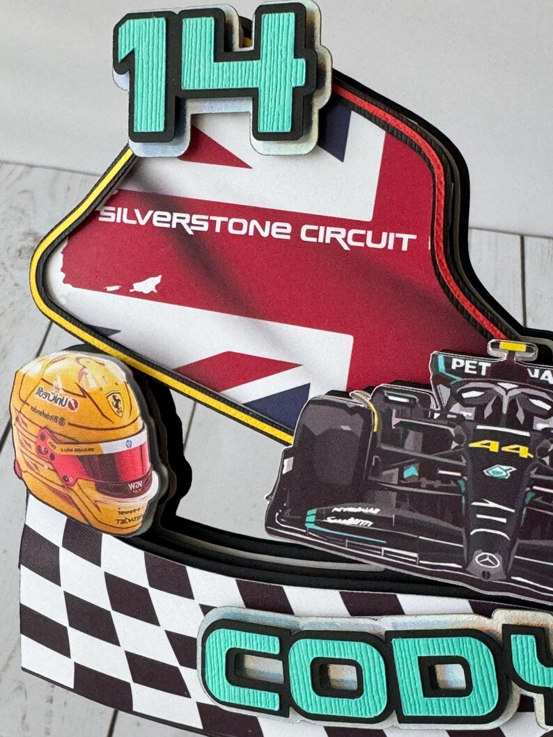 Racing Car Cake-topper, Racing Car Brand Topper, Dad Birthday Party ...
