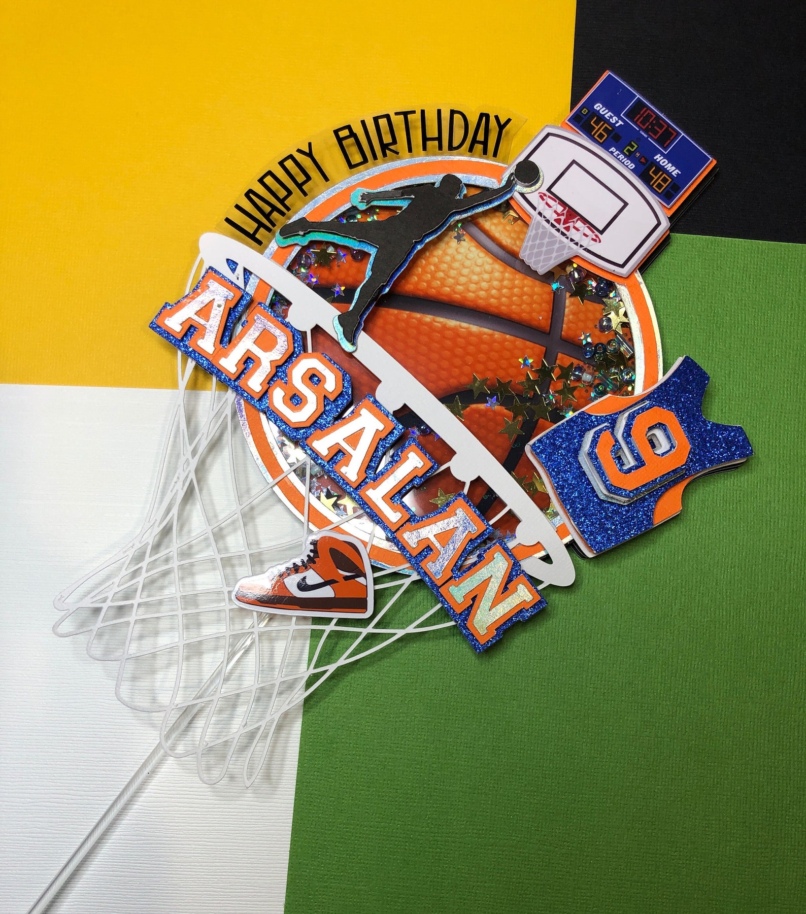 Basketball Cake-topper, Basketball Topper, Basket Birthday Party, Sport ...