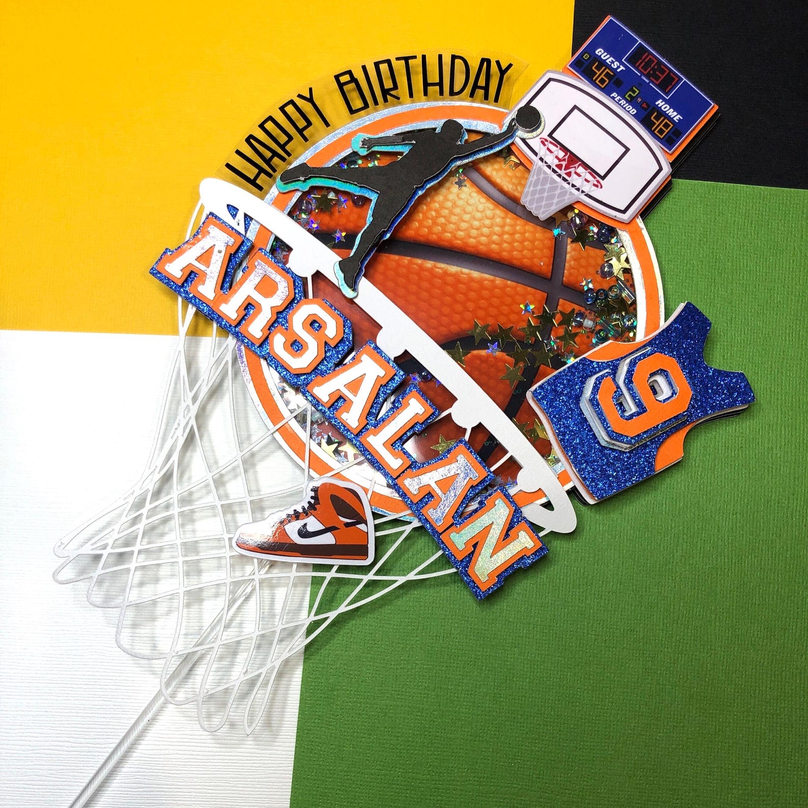 Basketball Cake-topper, Basketball Topper, Basket Birthday Party, Sport ...