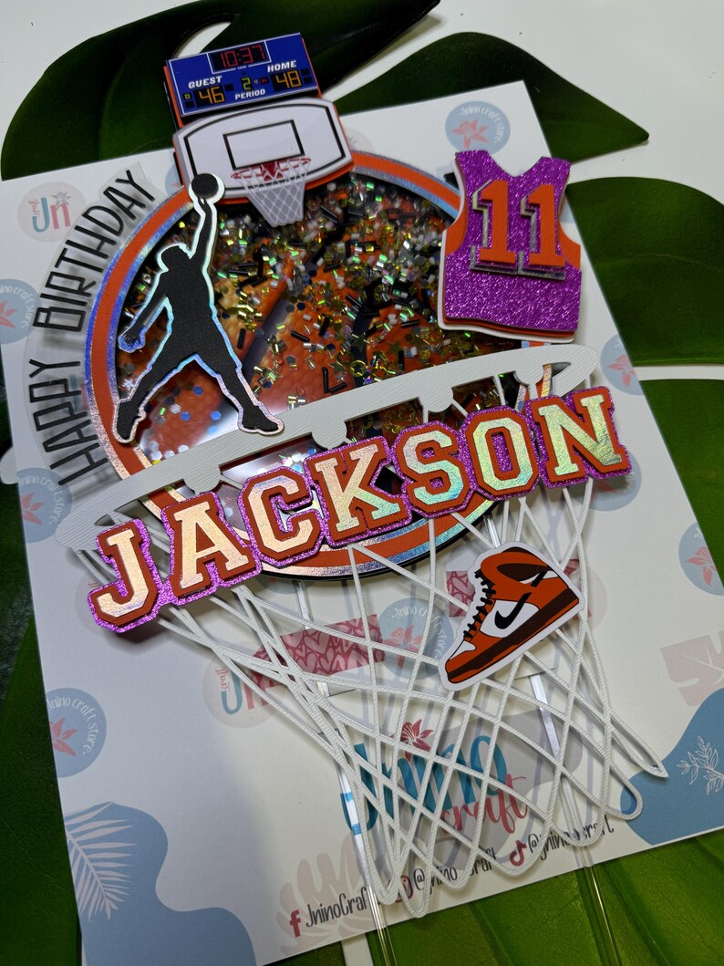 Basketball Cake-topper, Basketball Topper, Basket Birthday Party, Sport ...