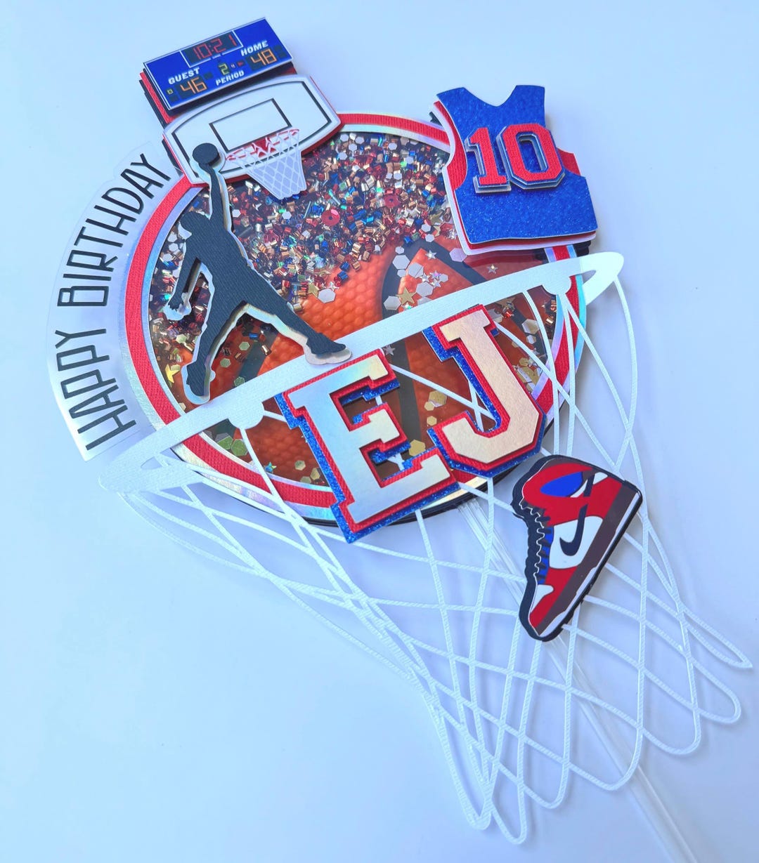 Basketball Cake-topper, Basketball Topper, Basket Birthday Party, Sport ...
