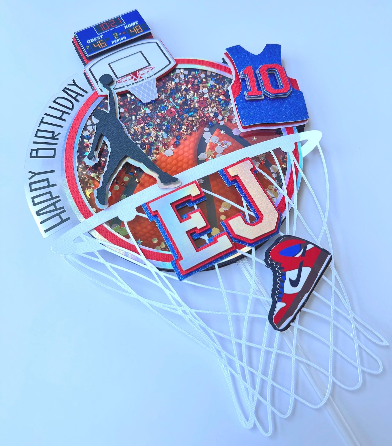 Basketball Cake-topper, Basketball Topper, Basket Birthday Party, Sport ...