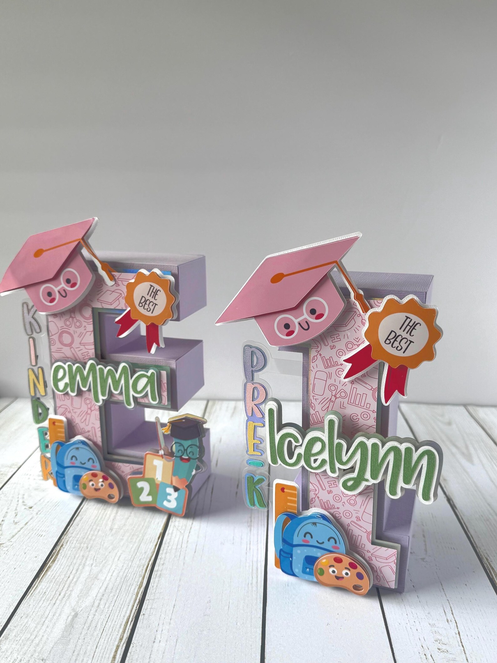 Pre-k Graduation 3D Letter: Kinder or Pre-k - Etsy