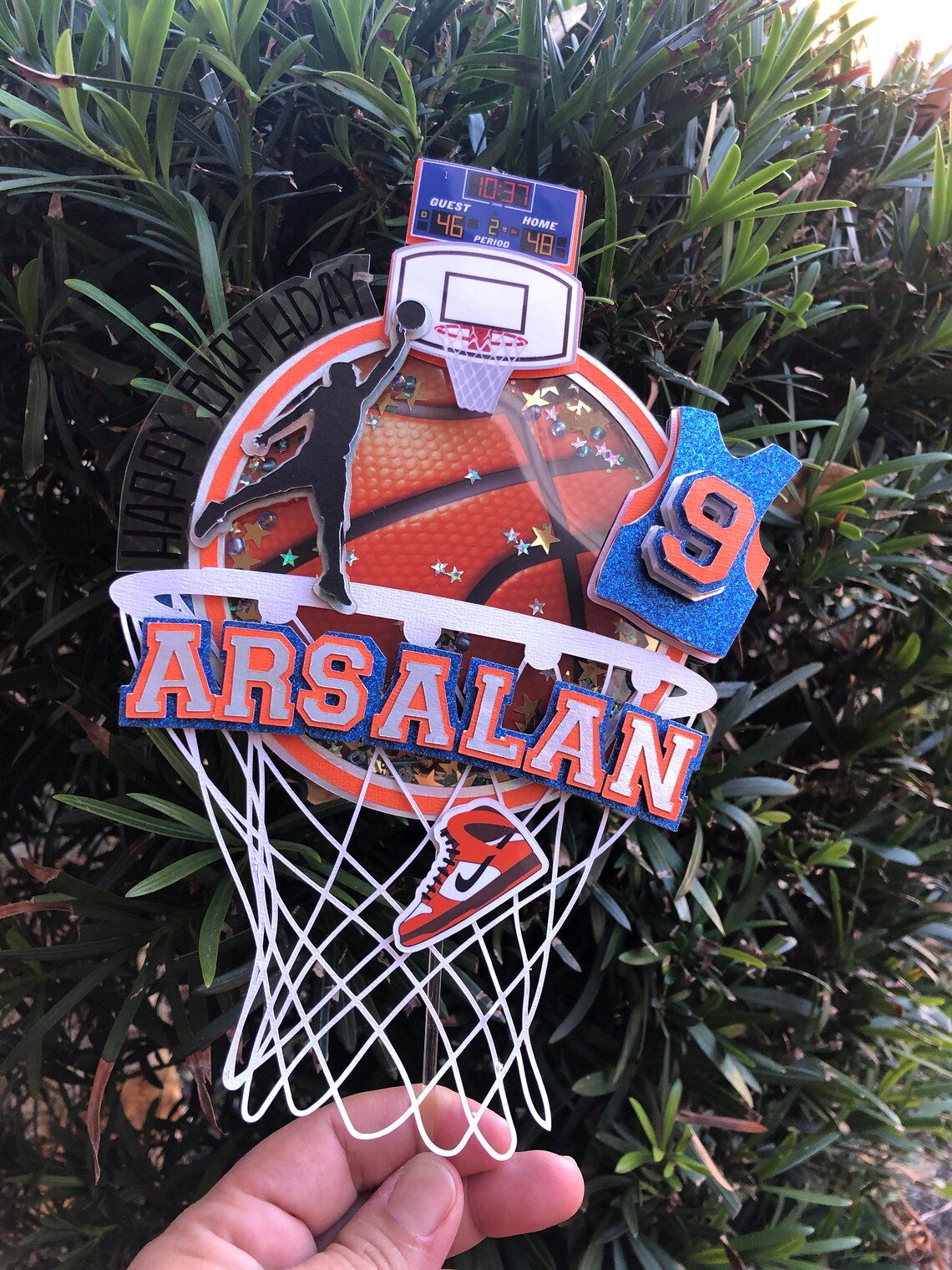 Basketball Cake-topper, Basketball Topper, Basket Birthday Party, Sport ...