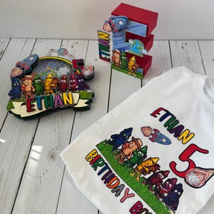 Cake Topper Shaker | Crayon Birthday | Crayon Party, Birthday Art Cake ...