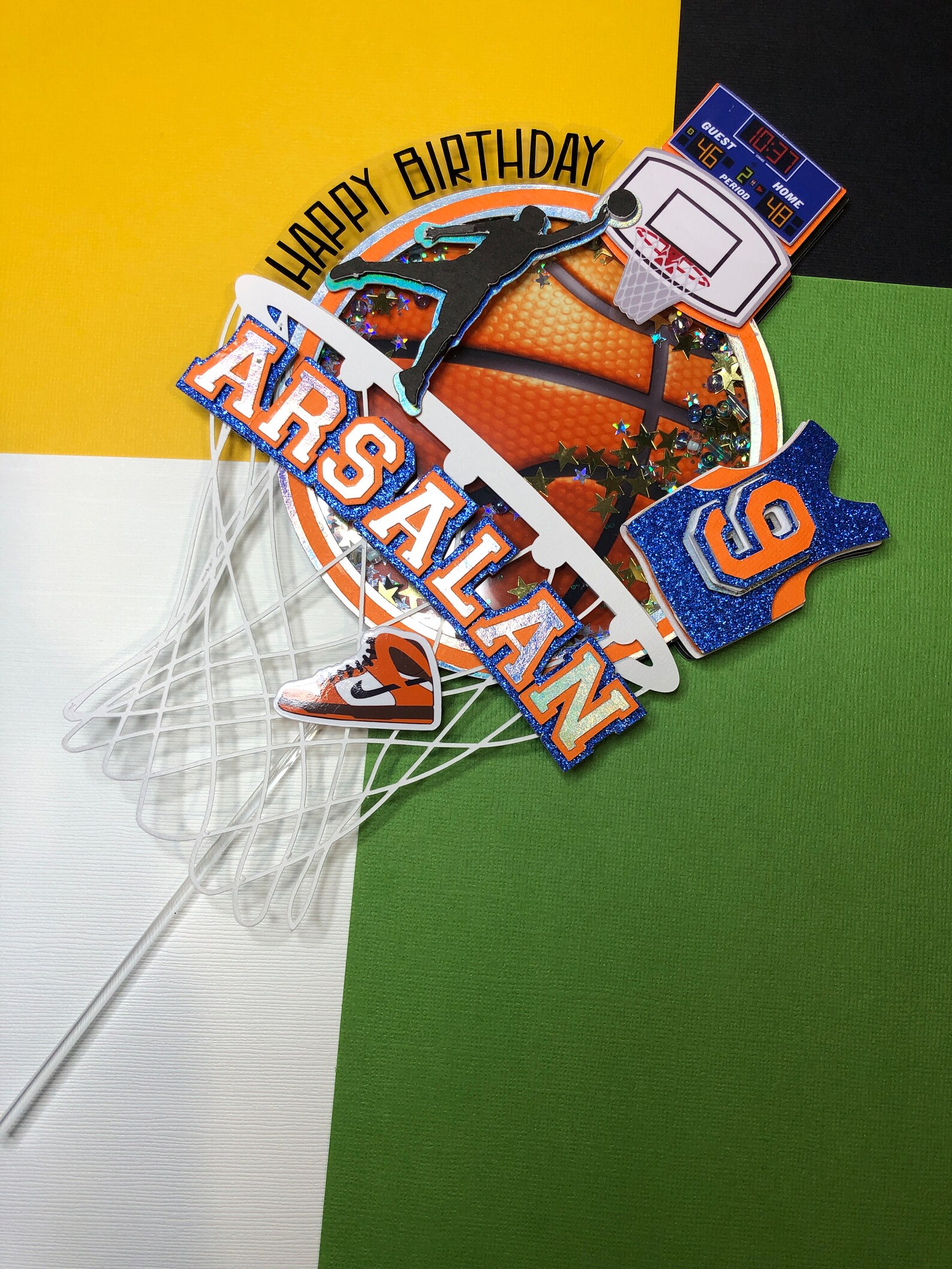 Basketball Cake-topper, Basketball Topper, Basket Birthday Party, Sport ...