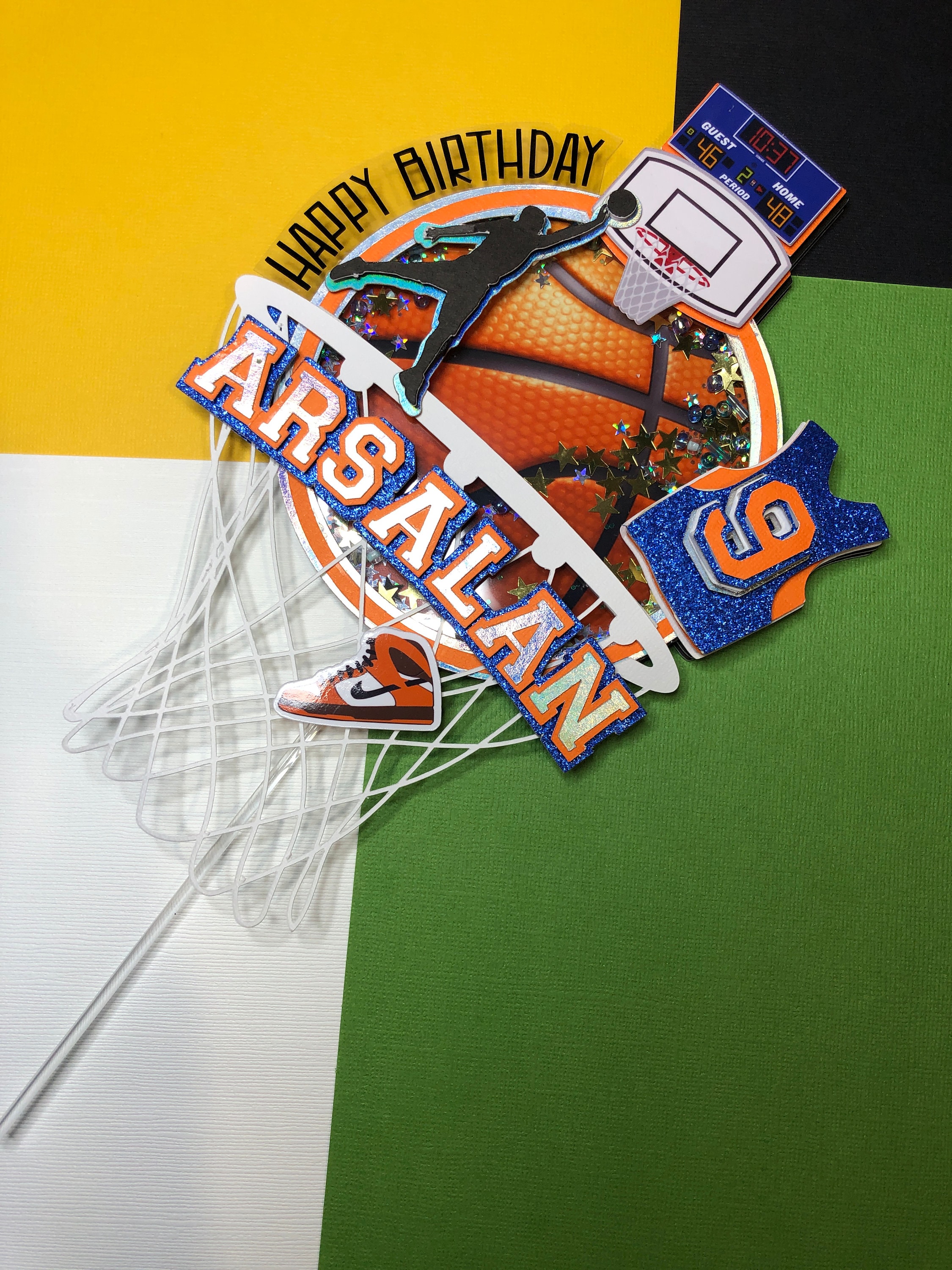 Basketball Cake-topper, Basketball Topper, Basket Birthday Party, Sport ...