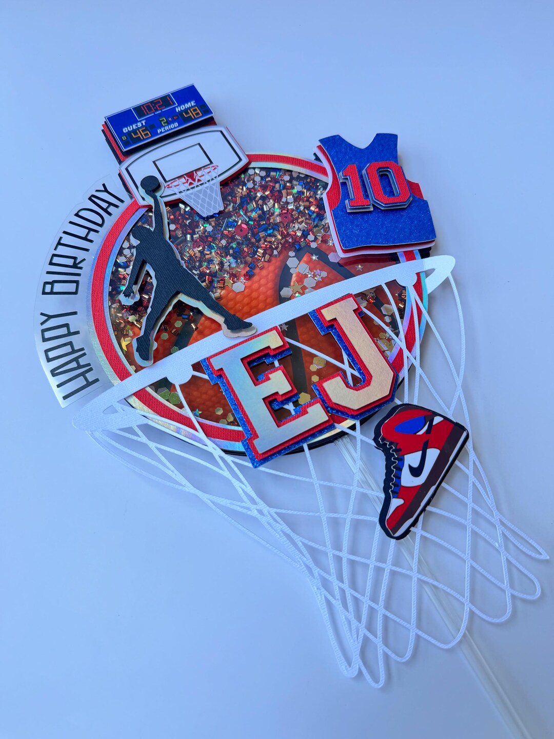 Basketball Cake-topper, Basketball Topper, Basket Birthday Party, Sport ...