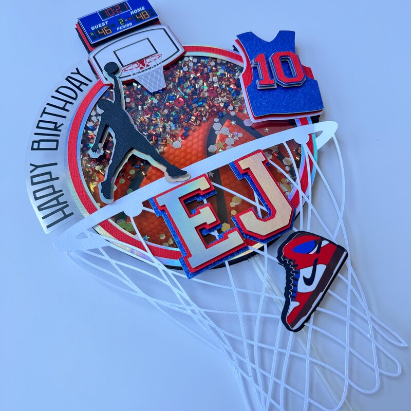 Basketball Cake Topper - Etsy