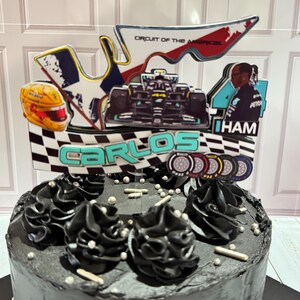 Custom Racing Car Cake Topper: Formula 1 Birthday Party - Etsy
