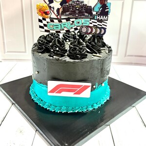 Custom Racing Car Cake Topper: Formula 1 Birthday Party - Etsy