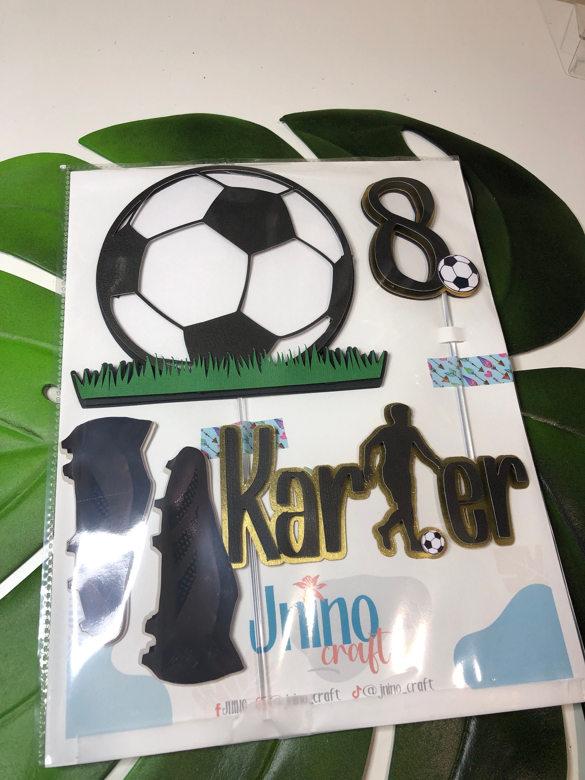 Soccer Cake-topper, Soccer Topper, Soccer Birthday Party, Sport Cake ...