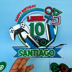 Custom Video Game Cake Topper: Gamer Birthday Party Decoration - Etsy