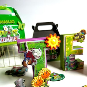 Inspired Plant Vs Zombie Cake Topper, PVZ Topper, Plant Vs Zombie ...