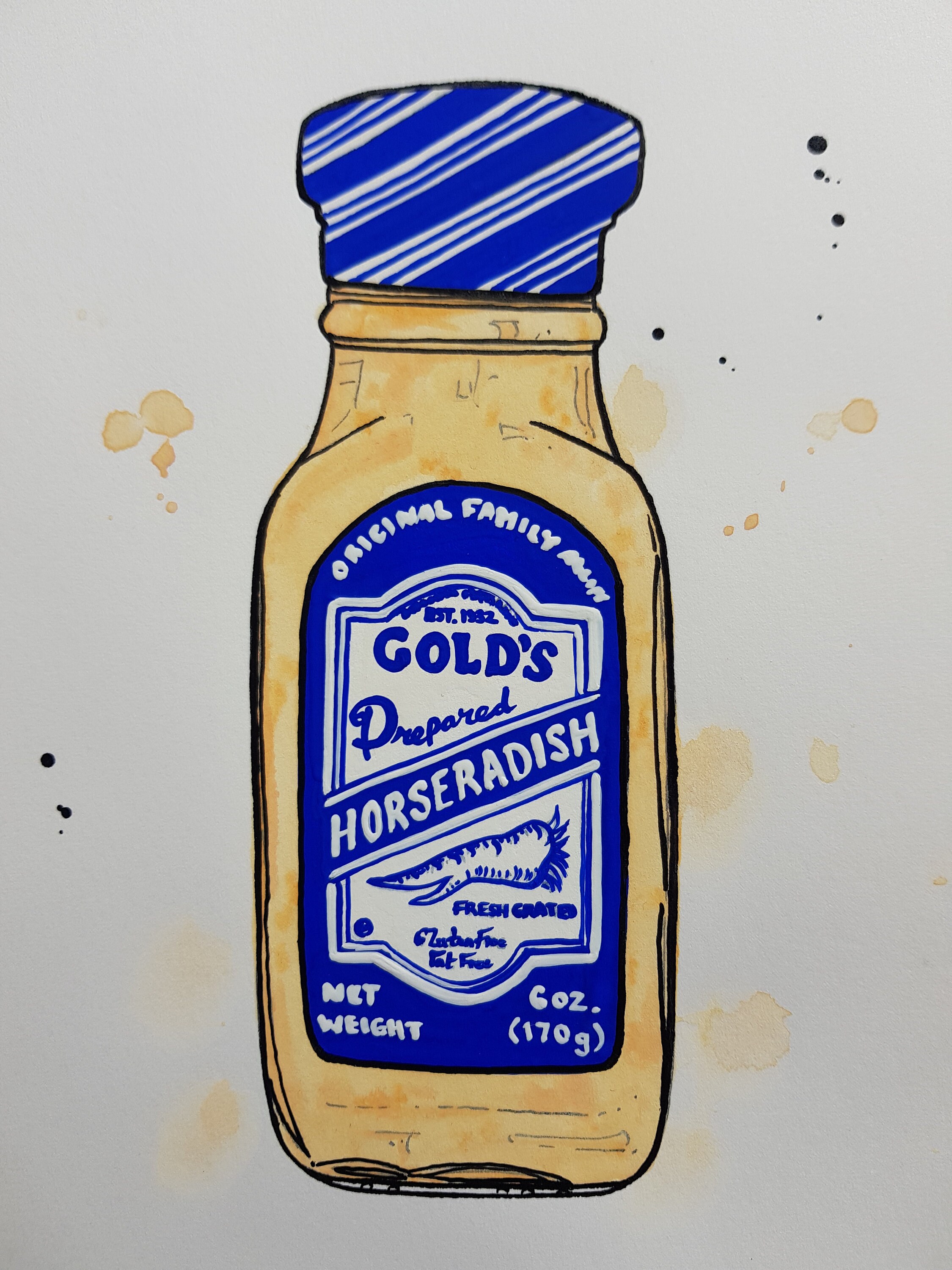 Gold's Horseradish Sauce — Emma Dibben Illustration