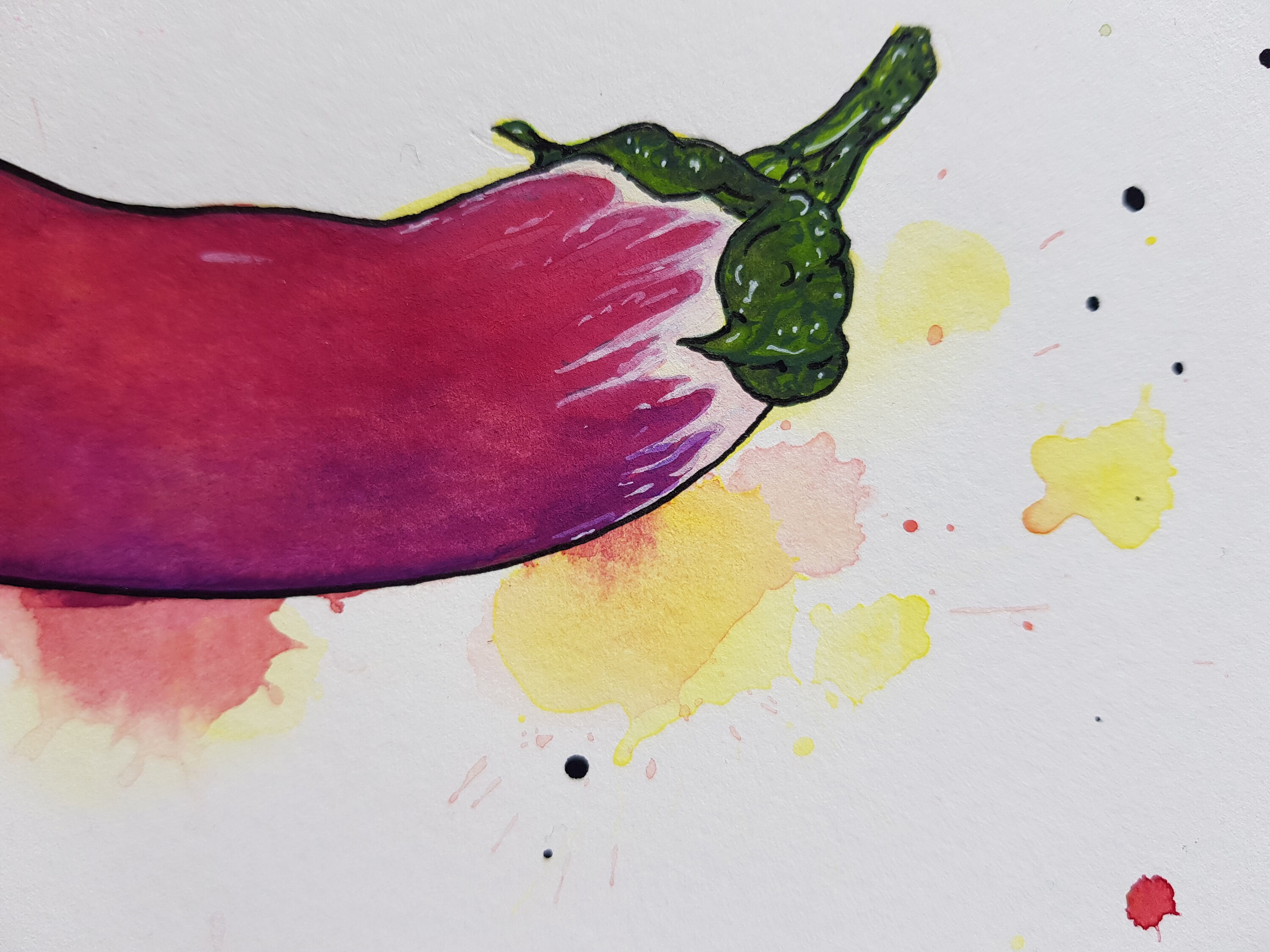 Aubergine — Emma Dibben Illustration