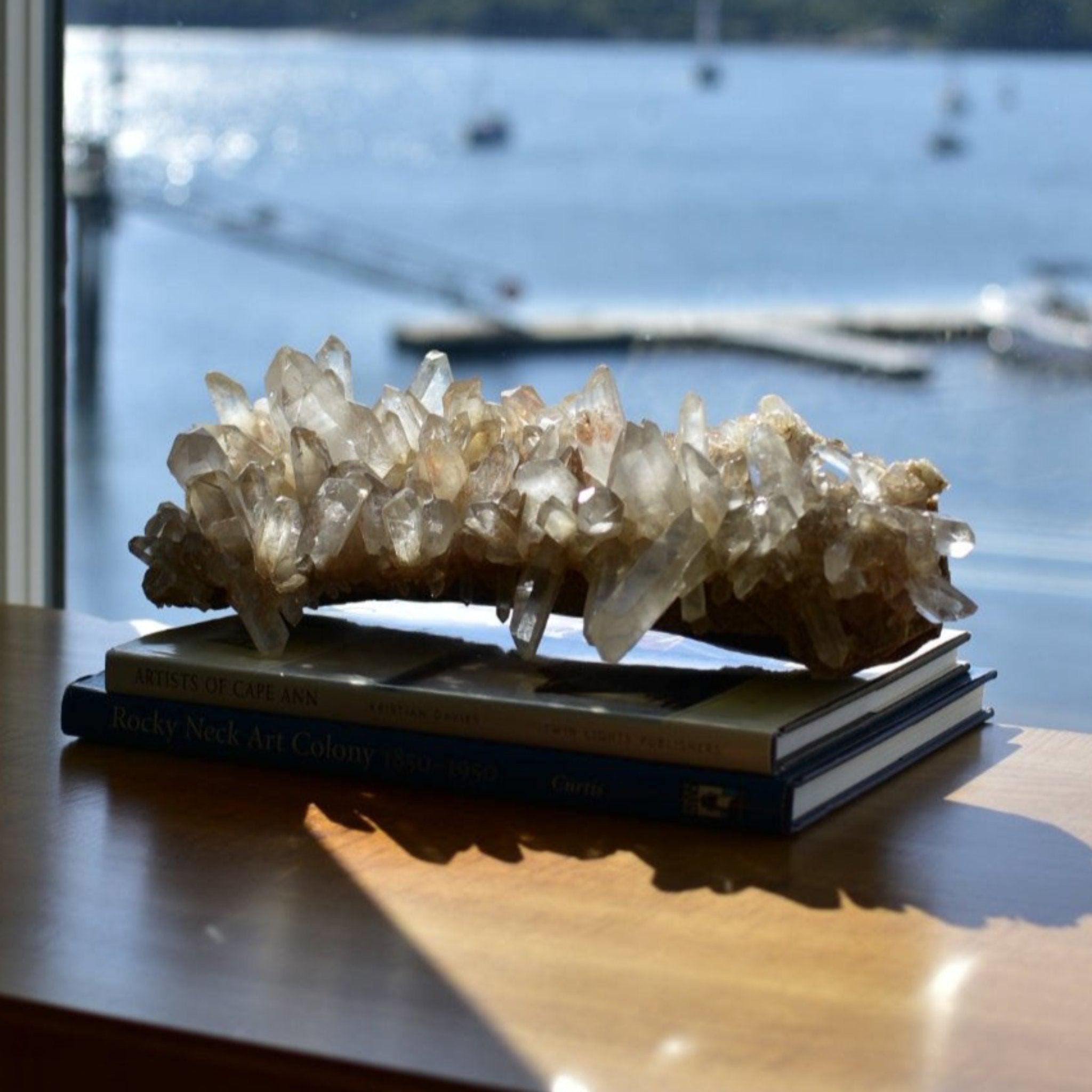 Himalayan Pink Samadhi Quartz Statement Cluster | Large Himalayan ...