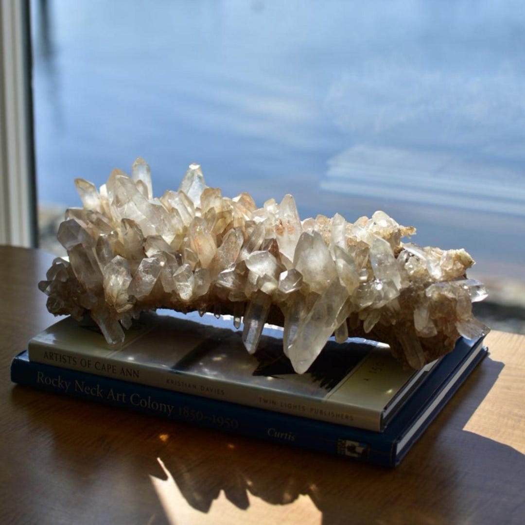 Himalayan Pink Samadhi Quartz Statement Cluster | Large Himalayan ...