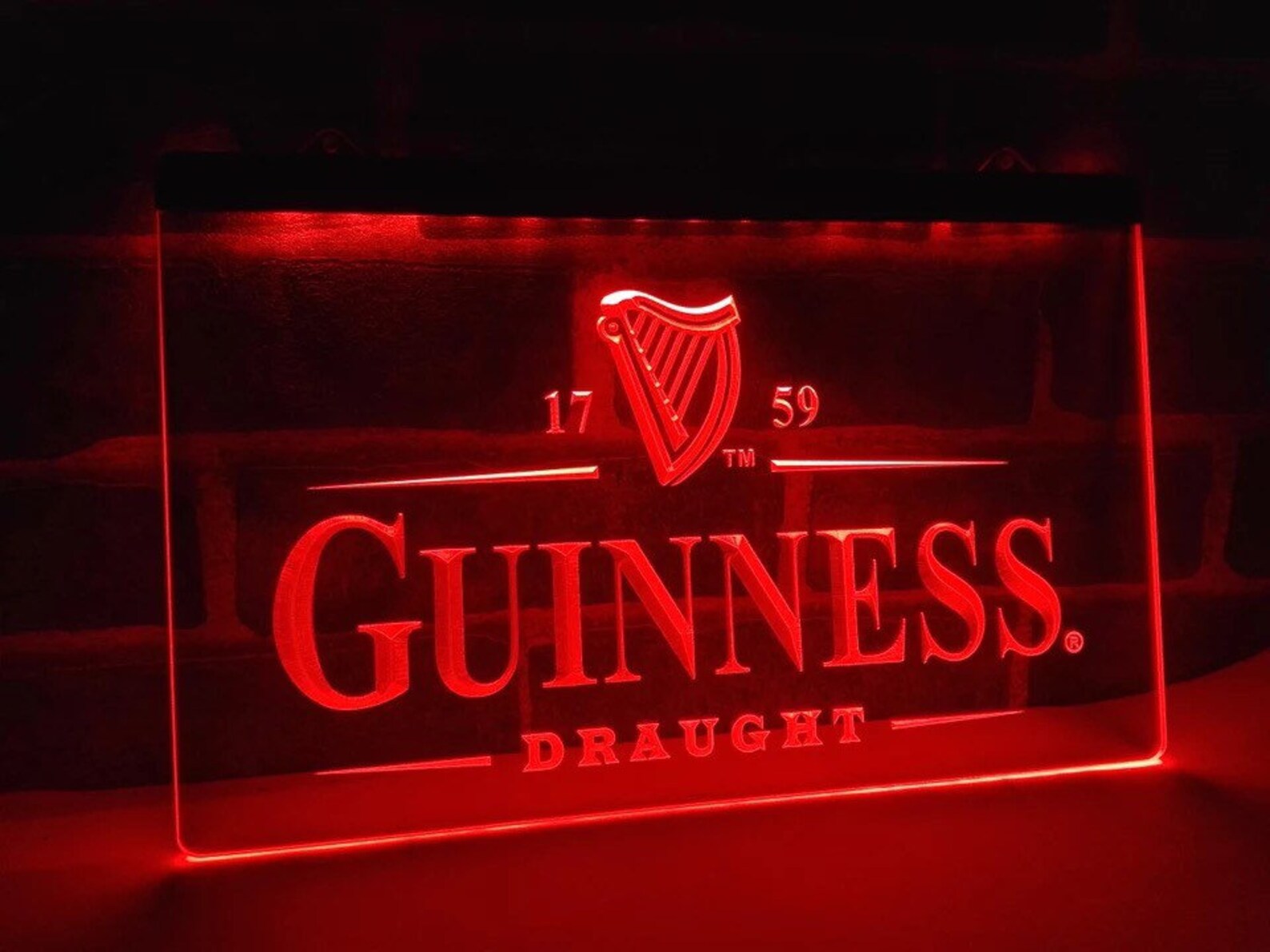 Guinness 3D printed lightbox logo led light box Bar Sign