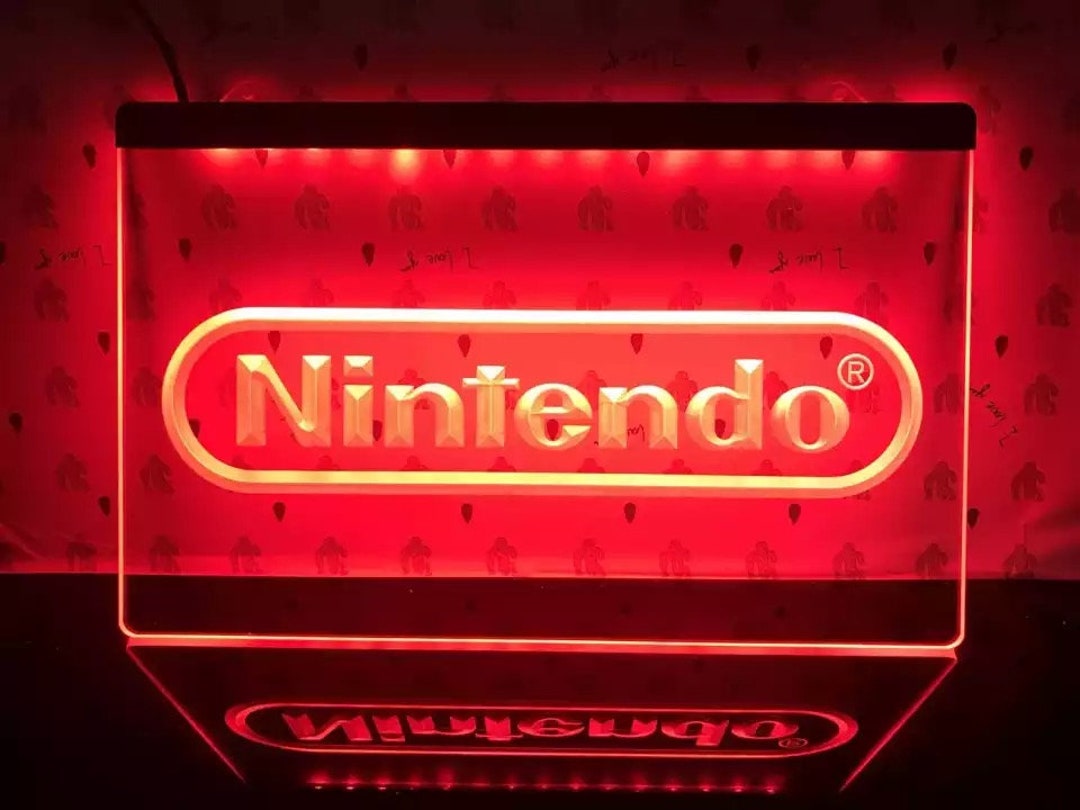 NINTENDO Light Panel, Led Neon Sign Gift 30x20cm or 40x30cm ...