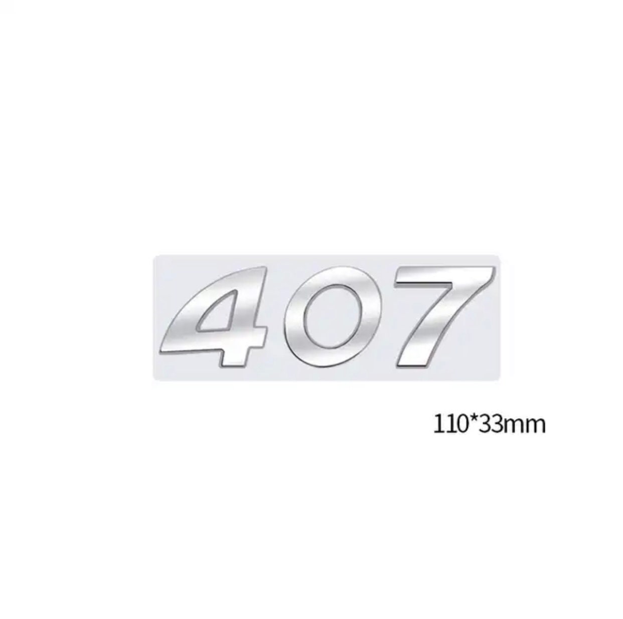 Logo Acronym Peugeot 407 Chrome Silver Gray Insignia Stickers - Etsy