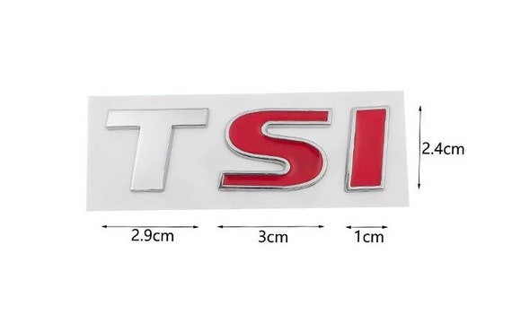 Letter Logo Red TSI Emblem for VW Audi - Etsy