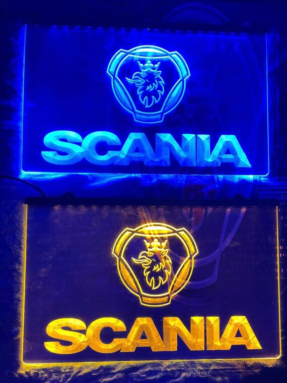 SCANIA Light Panel Led Sign Neon Gift 30x20cm or 40x30cm 8 - Etsy