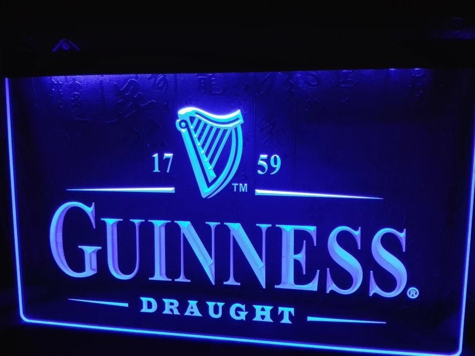 GUINNESS Light Panel Led Neon Sign Gift Lamp 30x20cm or 40x30cm, 8 ...