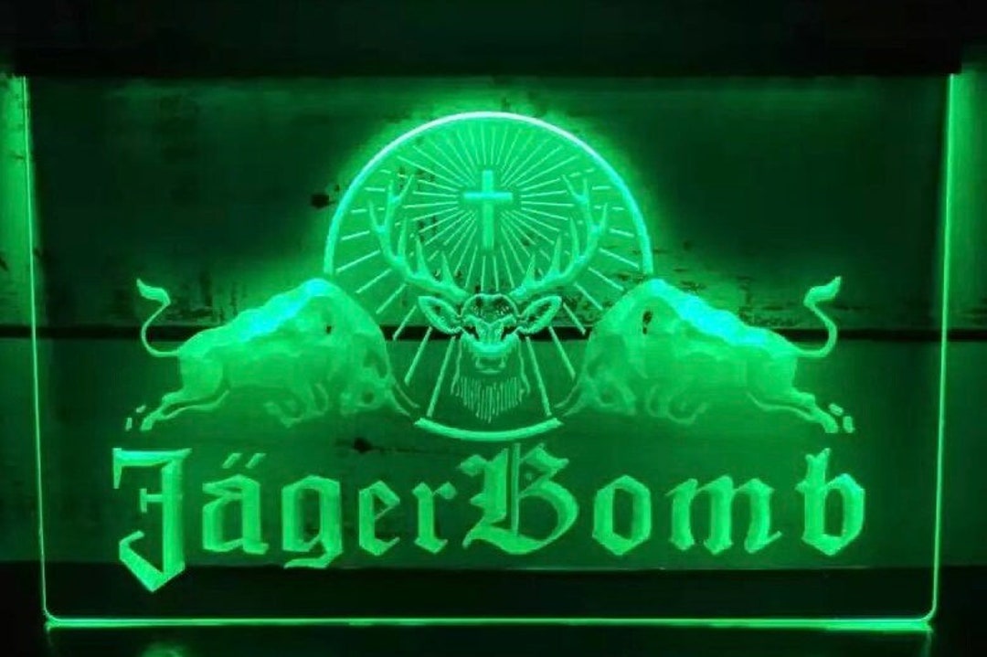 Luminous Panel JAGERBOMB Jagermeister Led Sign Neon Gift - Etsy