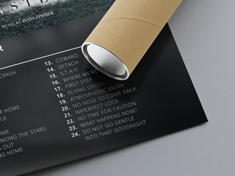 Interstellar Soundtrack Poster Hans Zimmer Gift Hans Zimmer Fan - Etsy