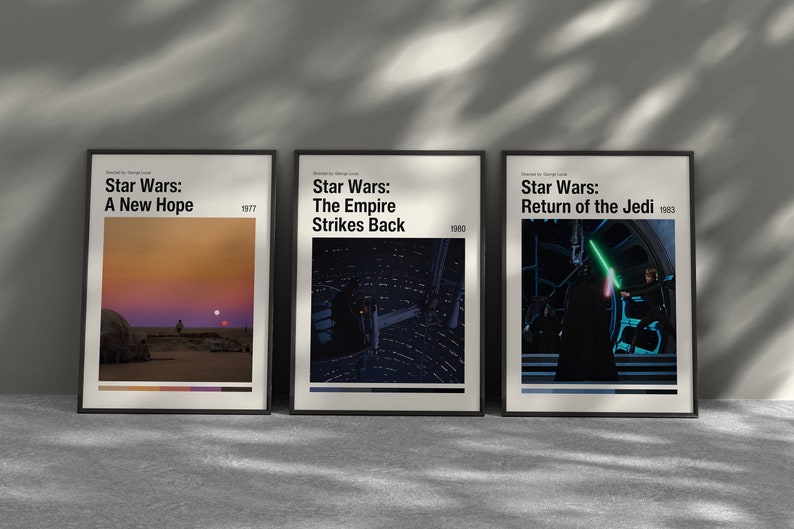 Star Wars A New Hope Poster Binary Sunset A New Hope Star Wars Original ...