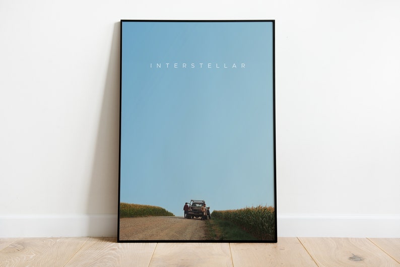 Interstellar Minimalist Poster | Cornfield Chase, Movie Print, Movie ...