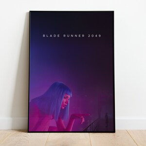 Blade Runner 2049 Minimalist Poster Movie Print, Movie Wall Art - Etsy