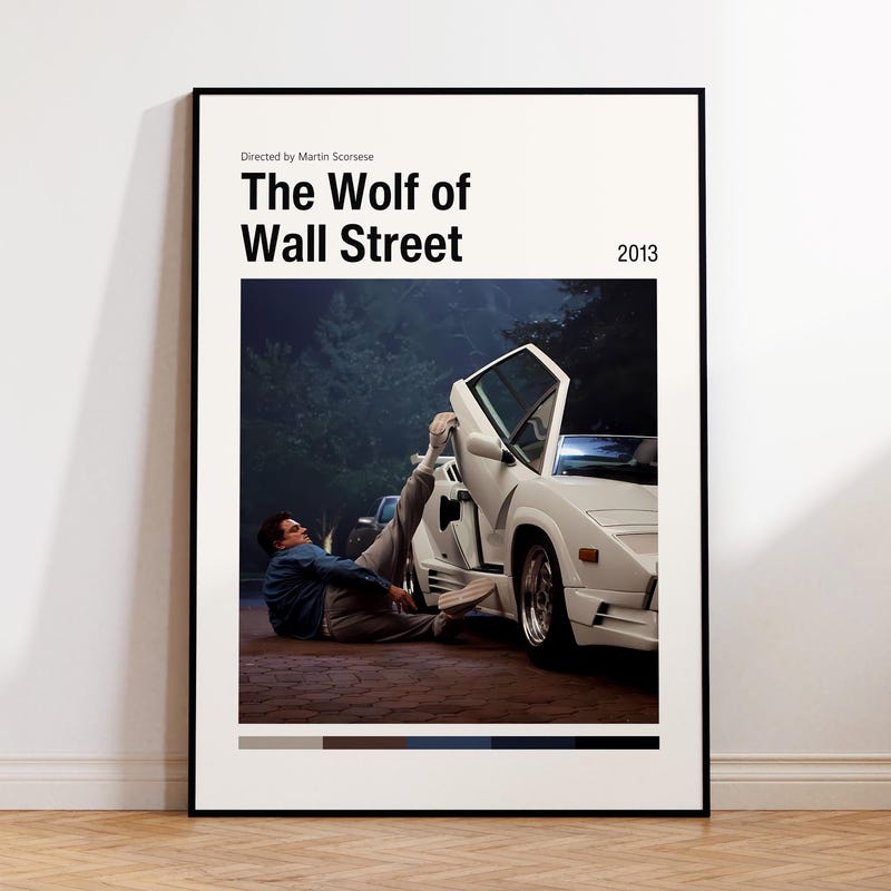 Wolf of Wall Street Poster - Etsy