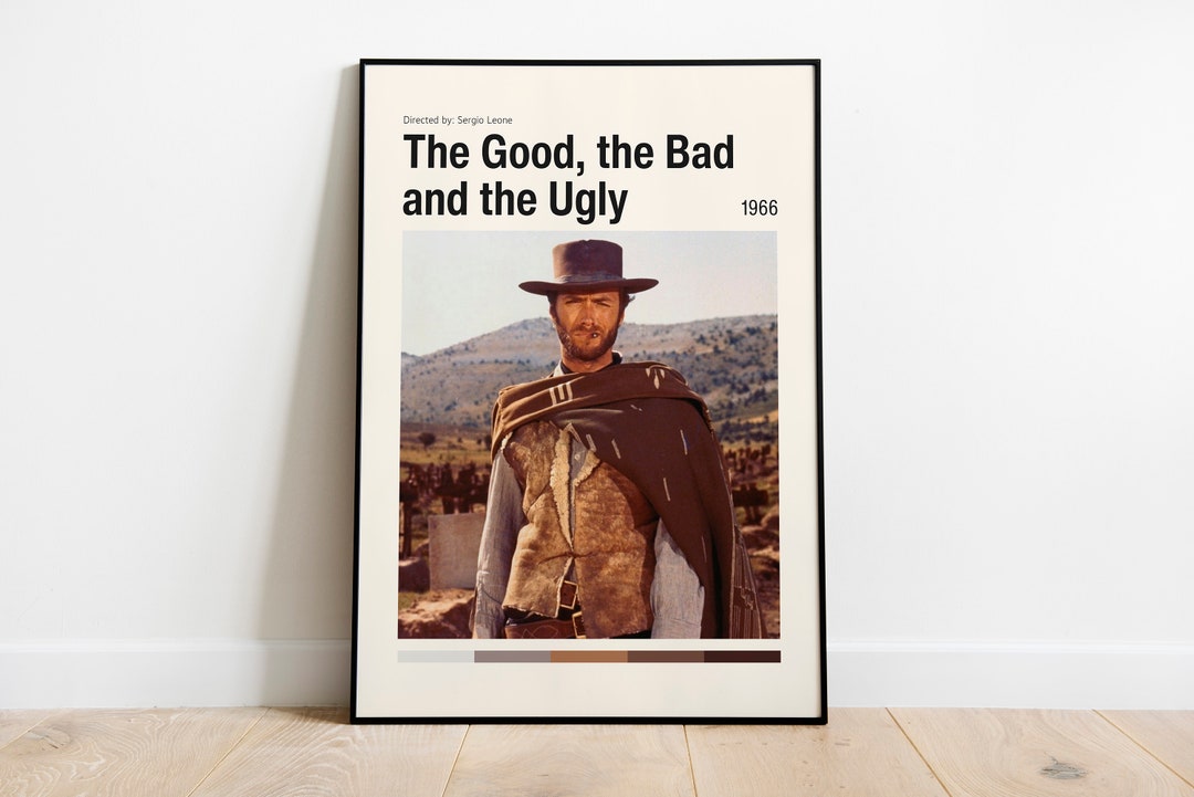 Le bon, la brute et le laid poster Sergio Leone Cadeau film western ...