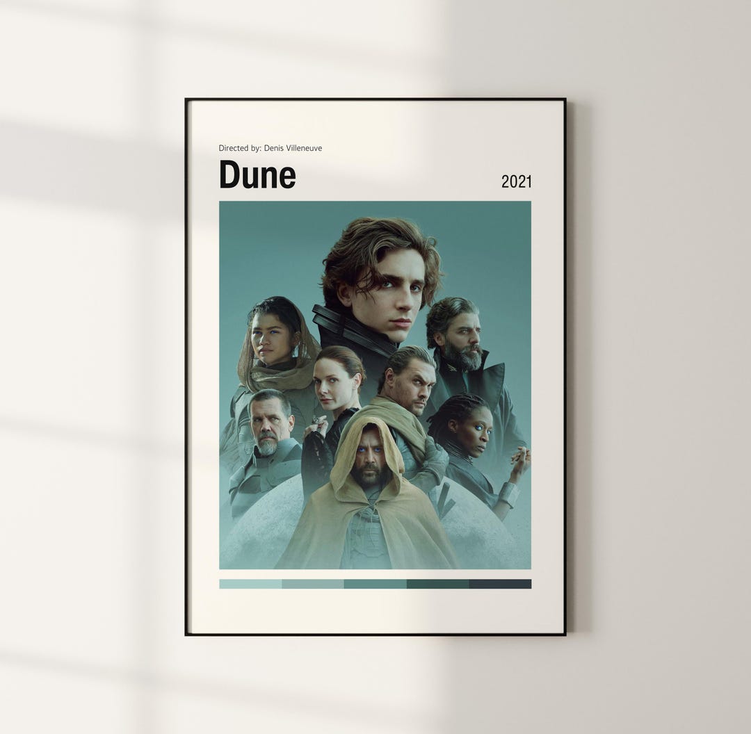 Dune Poster Dune Part One Denis Villeneuve Timothée Chalamet Dune Gift ...